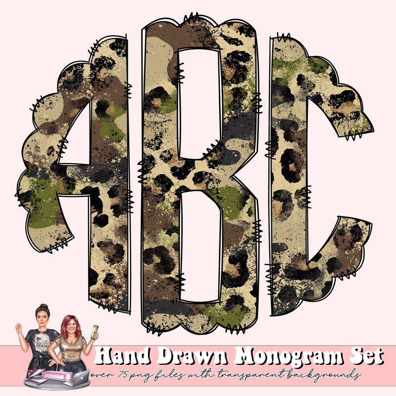 Camo Letters - Etsy