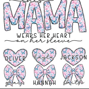 Pastel Butterflies Pink Blue Purple Spring Floral Alphabet Letters PNG ...