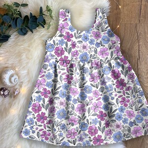 Purple & Teal Spring Wildflowers, Floral Repeating Pattern Digital ...