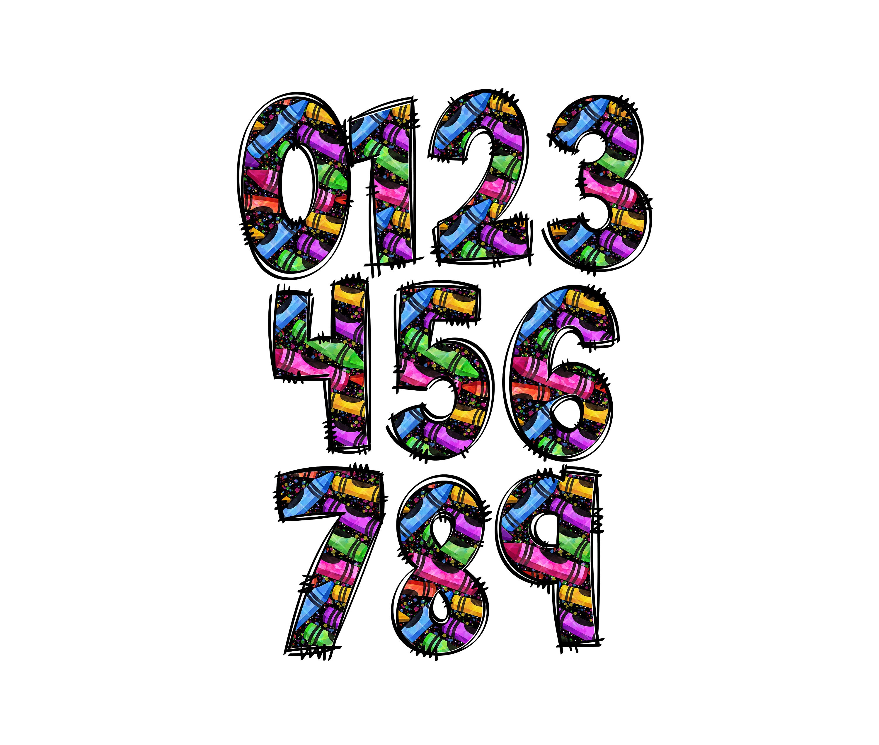 Teacher Doodle Letters, Back to School, Crayon Hand Drawn Doodle Alpha ...