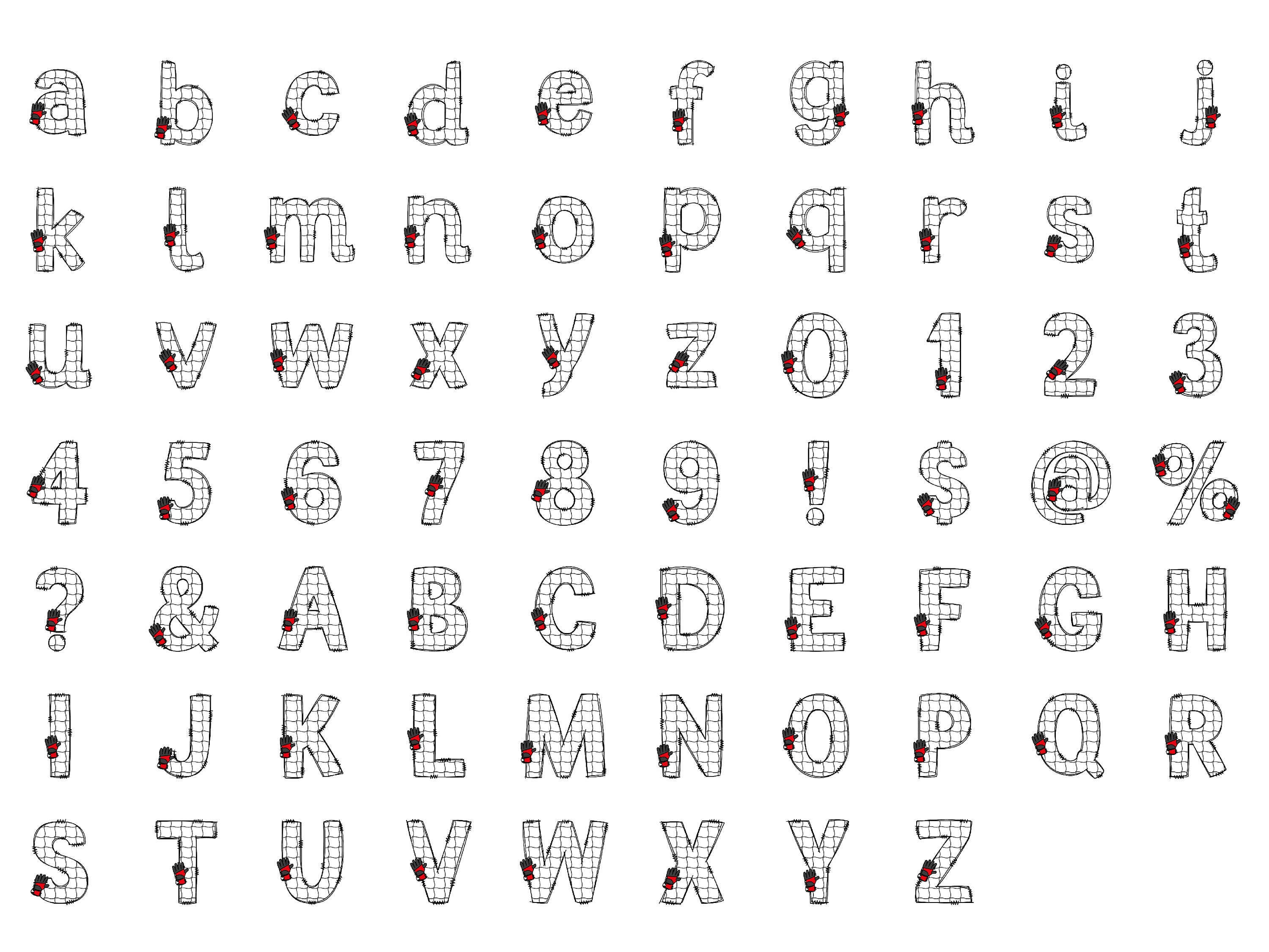 Soccer Alphabet Letters PNG Bundle, Soccer Ball Sports Lover Hand Drawn ...