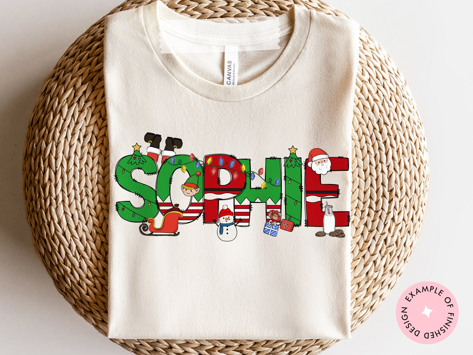 Christmas Clip Art & Doodle Letters and Numbers, Uppercase Alphabet Set ...