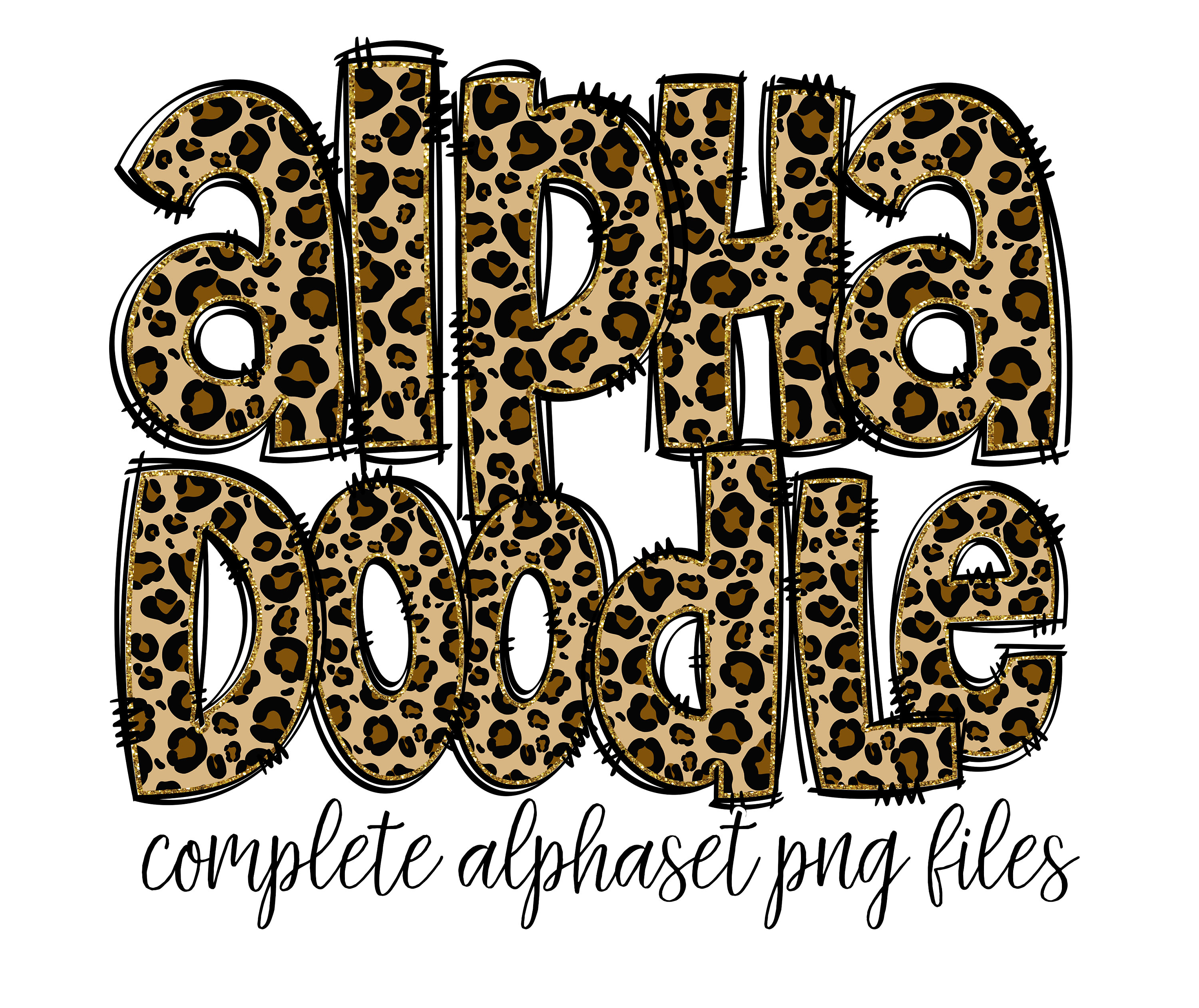 Brown Leopard Print Alphabet Letters PNG Bundle Leopard Print - Etsy