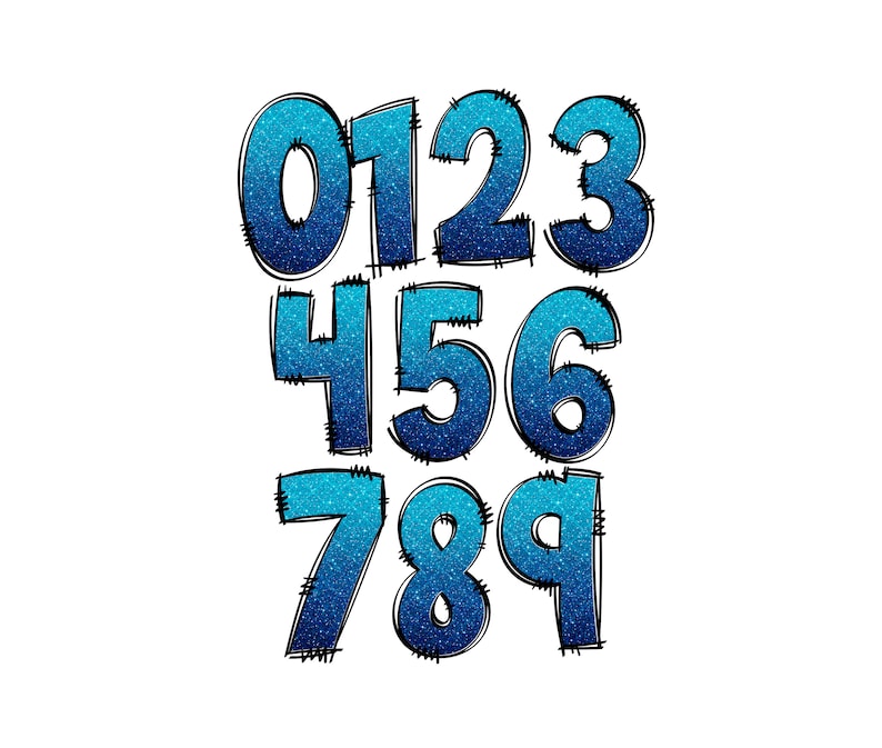 Ombre Blue Glitter Alphabet Letters PNG Bundle Alcohol Ink - Etsy