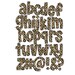Glitter Leopard Print Doodle Alphabet Letters PNG Bundle, Cheetah ...