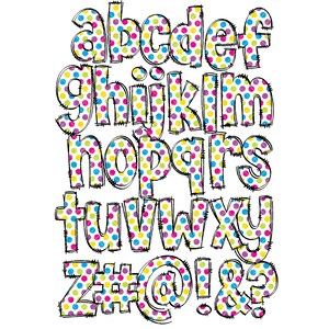 Bright Rainbow Alphabet Letters PNG Bundle, Unicorn Doodle Letters ...
