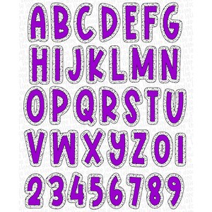 Bright Spotty Doodle Alphabet Letters, Dalmatian Spots Sublimation ...