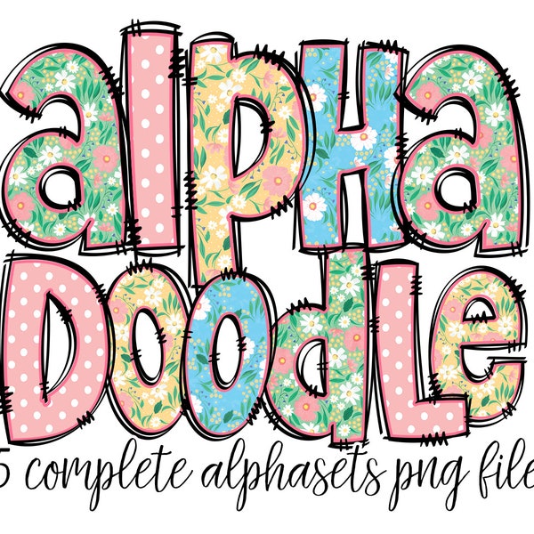 Doodle Alphabet - Etsy UK