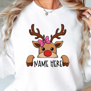 EDITABLE Reindeer Name Holder, Canva Template, Make Your Own Name ...