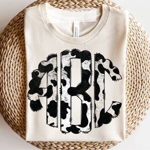 Rustic Cow Print Mega Doodle Letter Bundle, Alphabet Set, Clip Art ...