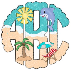 Summer Beach Lover, Summer Vacation Family Holiday, Popular Doodle ...