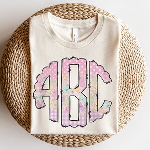 EASTER Bunny PEEPS Monogram Full Alphabet Retro Pastel Monogram Letters ...