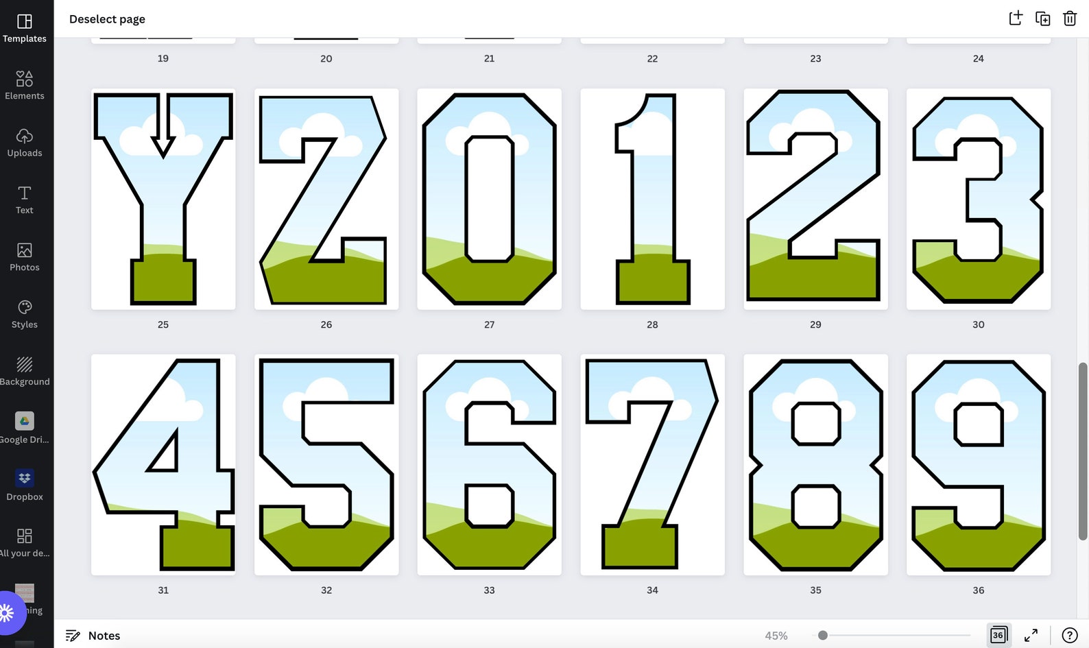 Fill Your Own VARSITY Letters on CANVA With Commercial Use - Etsy