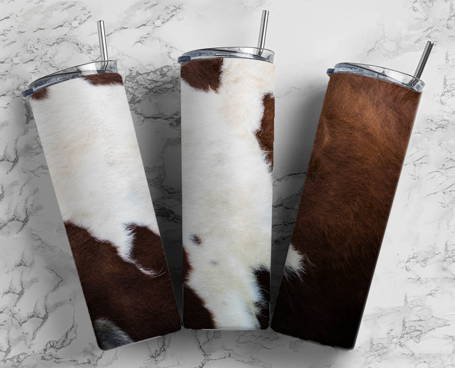 Cowhide 20oz Tumbler Design Bundle Cow Print Country - Etsy