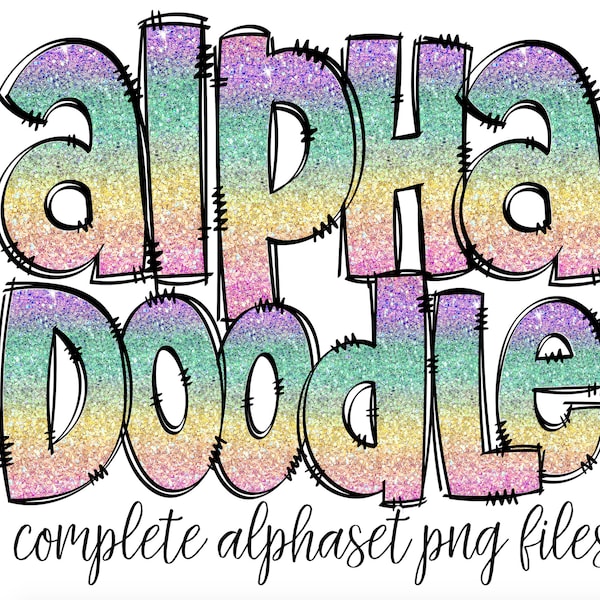 Digital Alphabet - Etsy