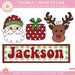 EDITABLE Christmas Name Holder, Canva Template, Make Your Own Name ...