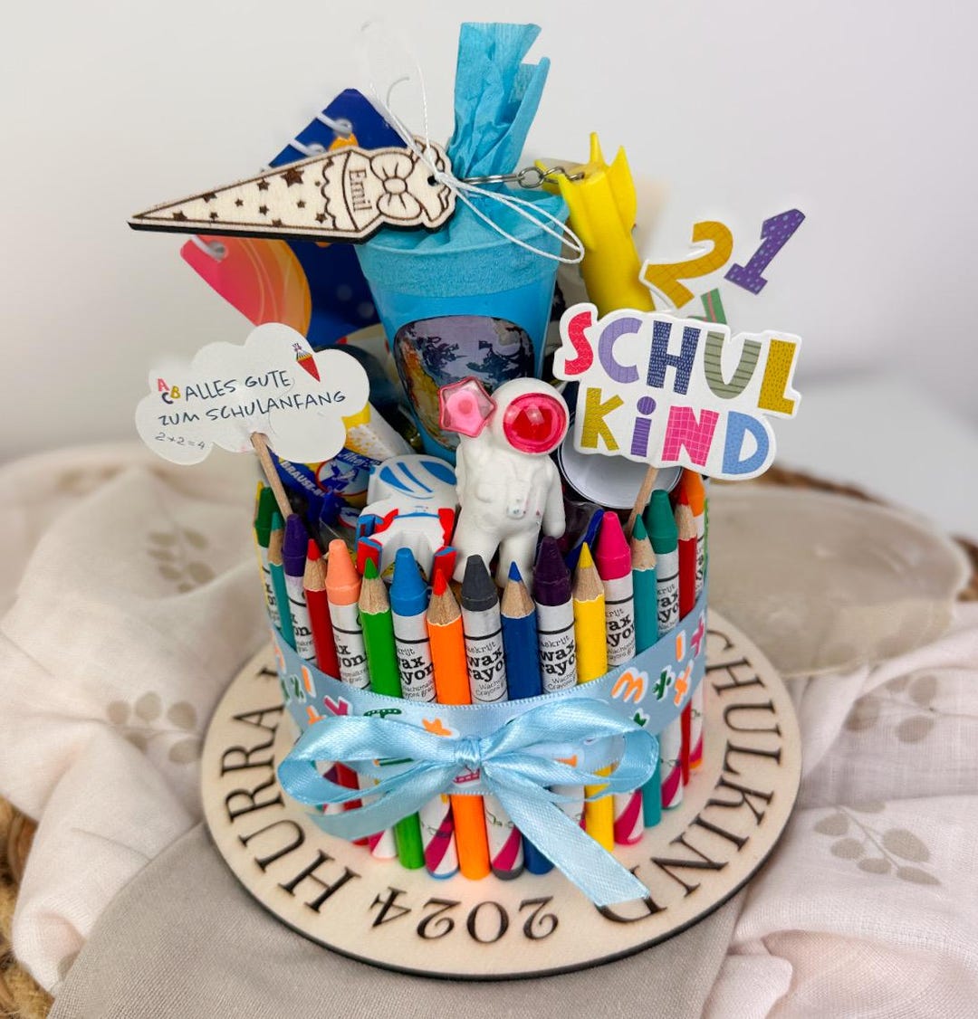 Schuleinführung, Einschulung, Geschenke zur Schuleinführung, Schultorte, Stiftetorte, Schulkind ...