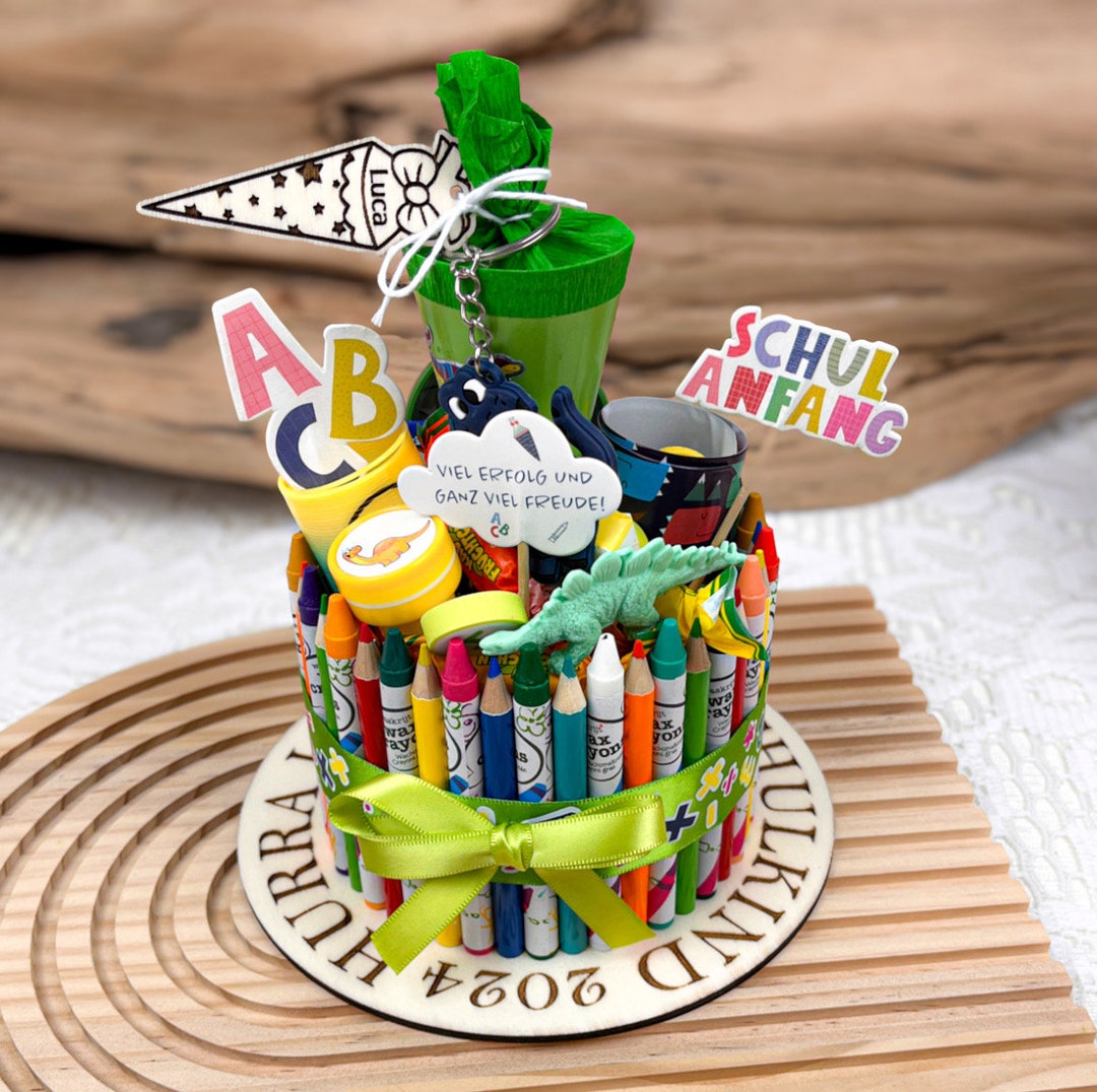 Schuleinführung, Einschulung, Geschenke zur Schuleinführung, Schultorte, Stiftetorte, Schulkind ...