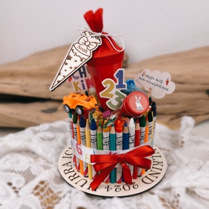 Schuleinführung, Einschulung, Geschenke zur Schuleinführung, Schultorte, Stiftetorte, Schulkind ...