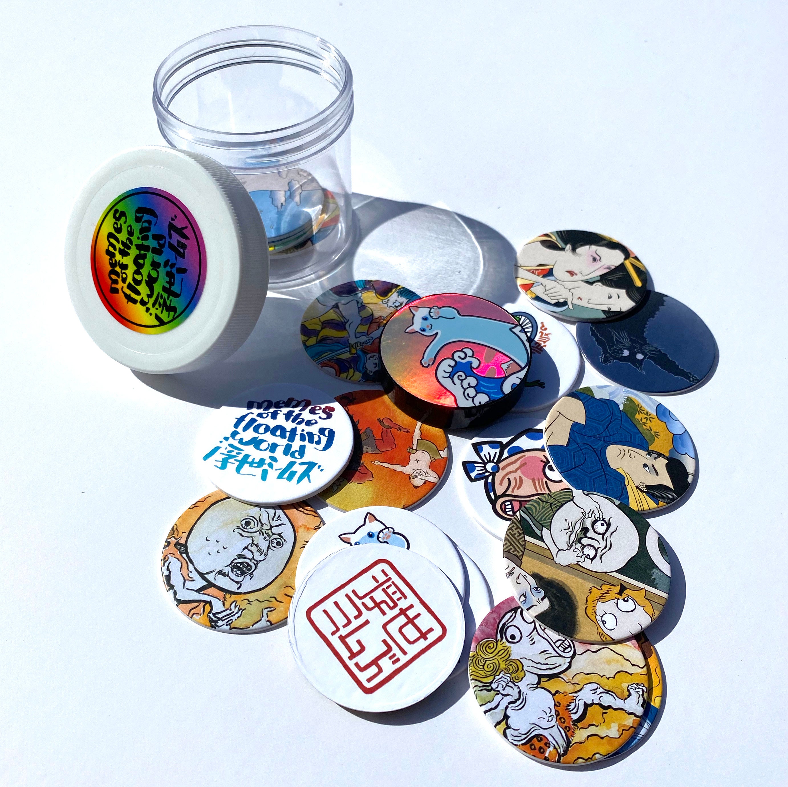 Ukiyomemes POGS 20 Meme Milkcaps Plus Holo-foil Slammer | Etsy