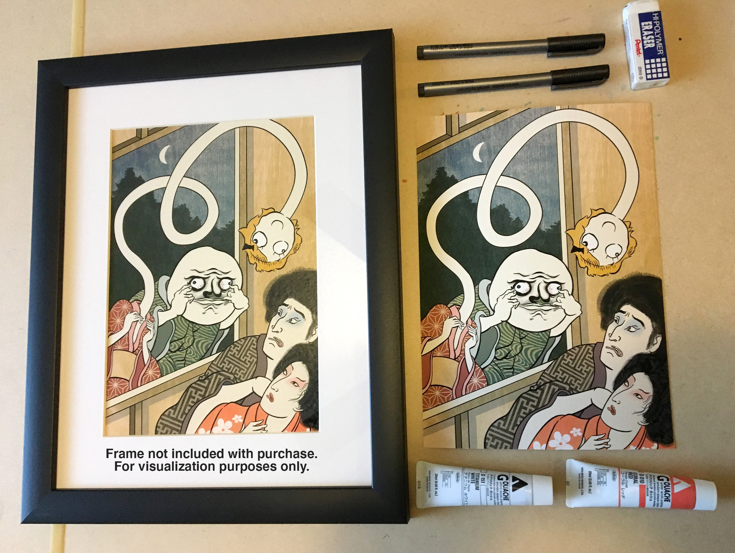 Rage Face Yokai Ukiyo-e Style Meme Fine Art Print Official - Etsy