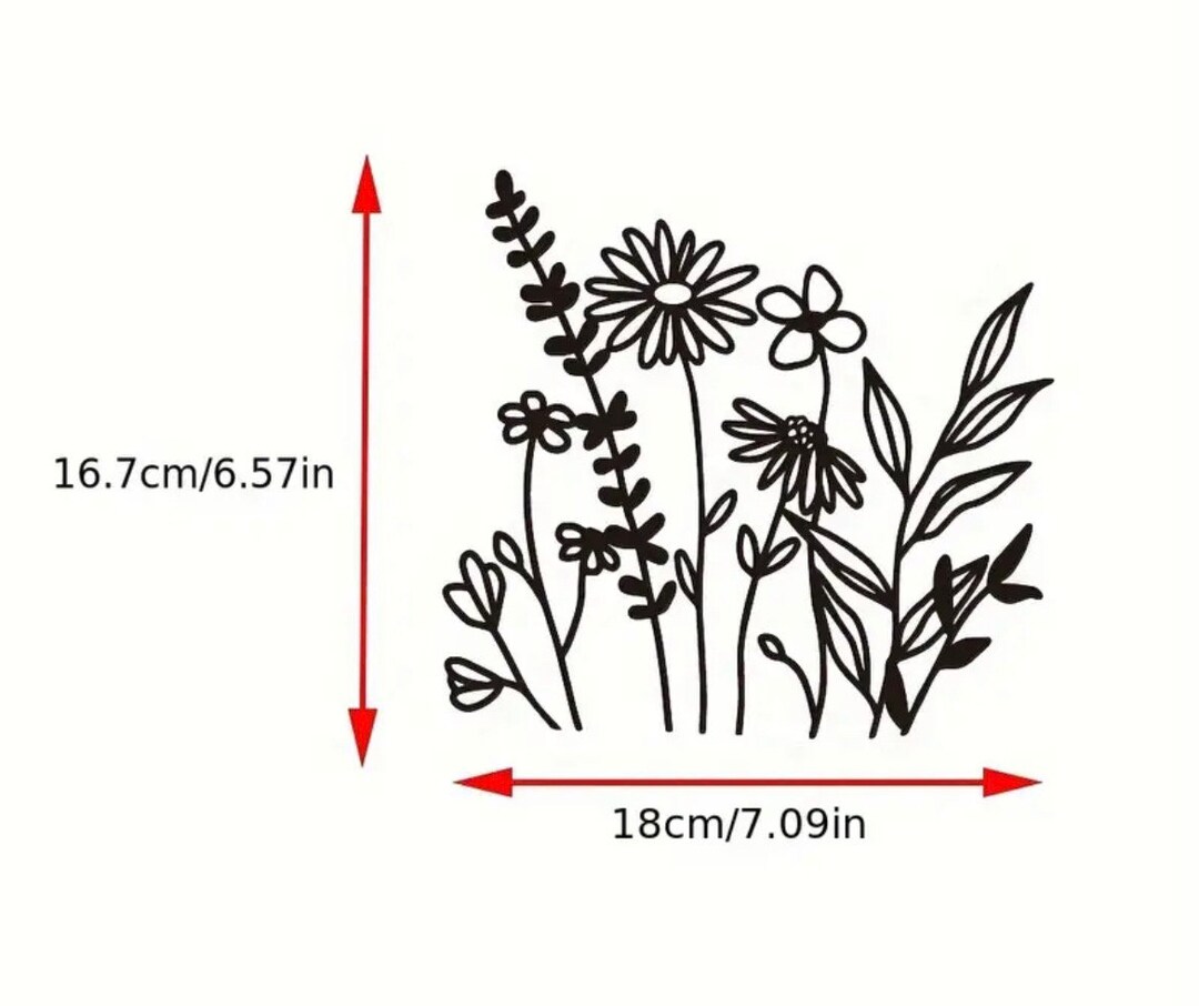 Pretty Flower Bumper Sticker - Etsy