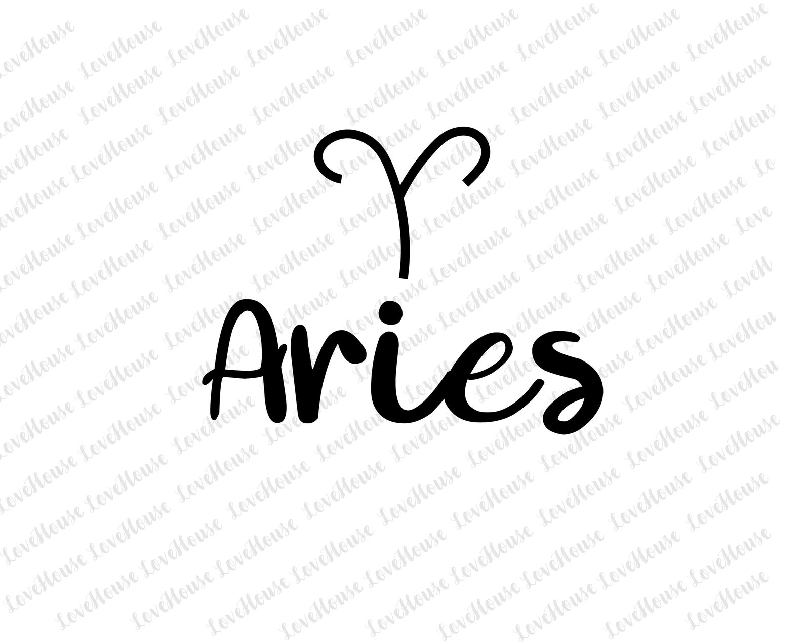 Aries Zodiac Horoscope SVG PNG Files Instant Download - Etsy