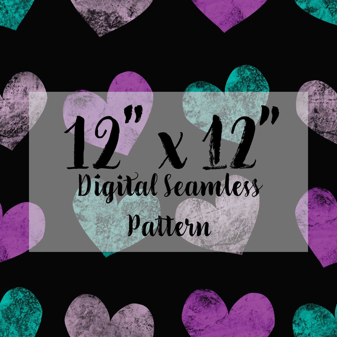 Hand Drawn Pastel Heart Seamless Pattern, Pink Repeating Pattern ...