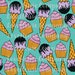 Ice Cream and Cupcakes Seamless Pattern, Cupcake Pattern, Repeating Ice ...