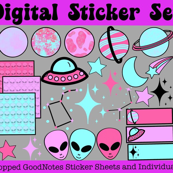 Space Stickers - Etsy