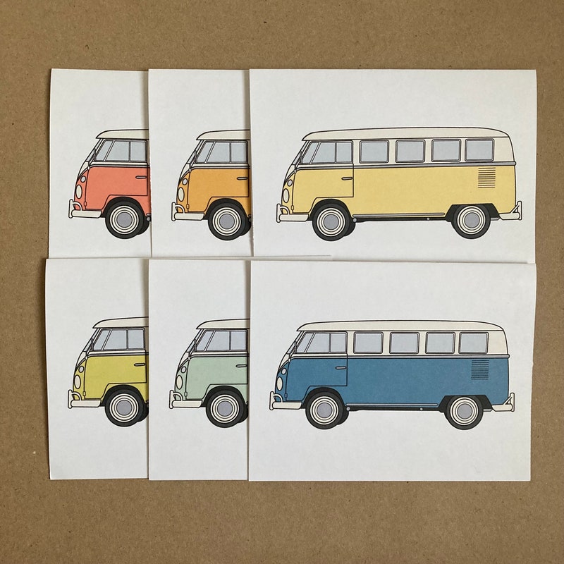 Vw Bus Card - Etsy