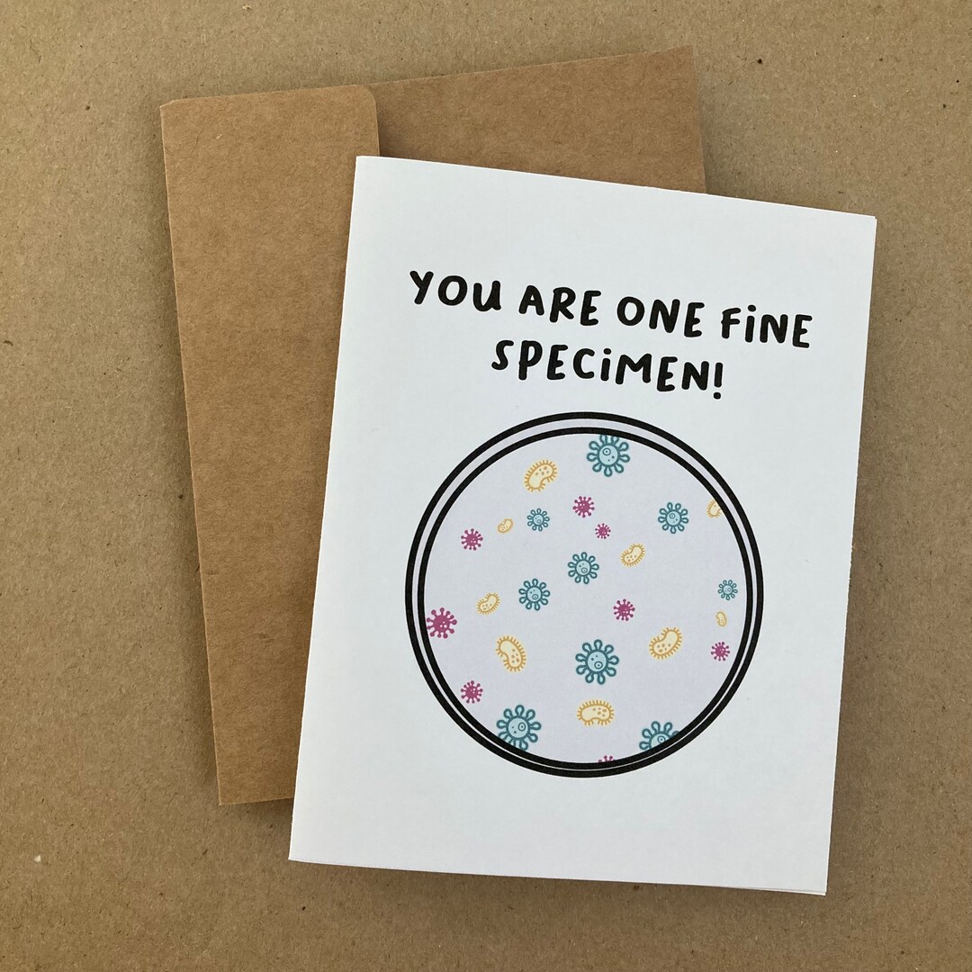 You Are One Fine Specimen - Greeting Card - Petri Dish - Etsy