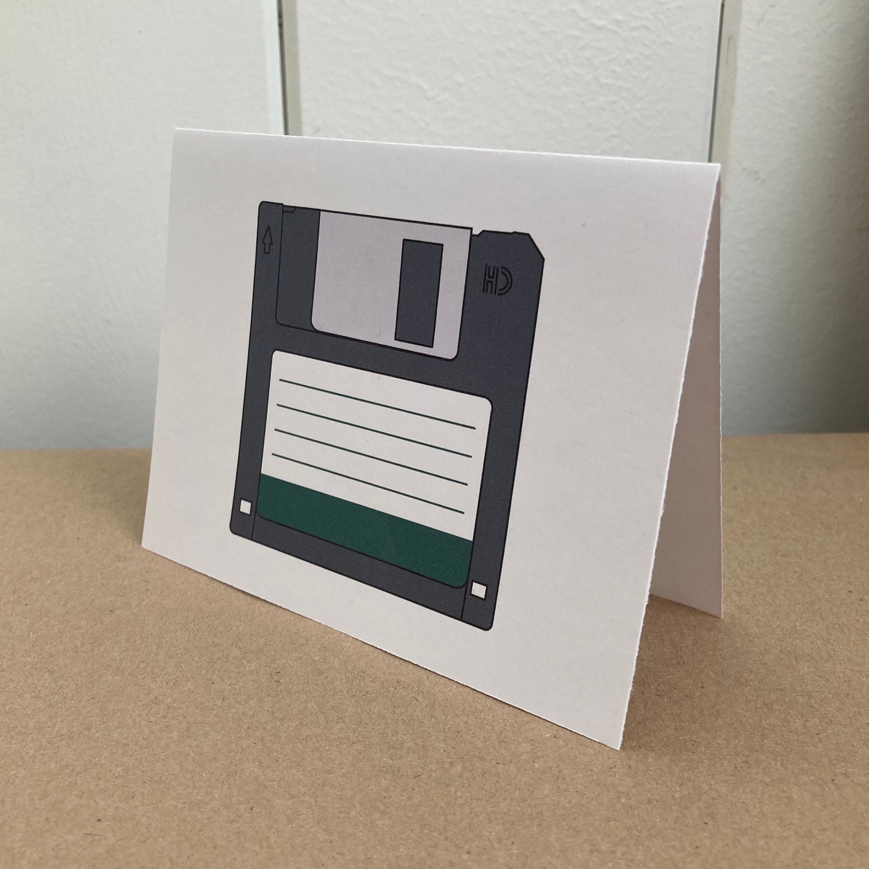Floppy Disk Blank Card - Millennial Nostalgia - Etsy UK
