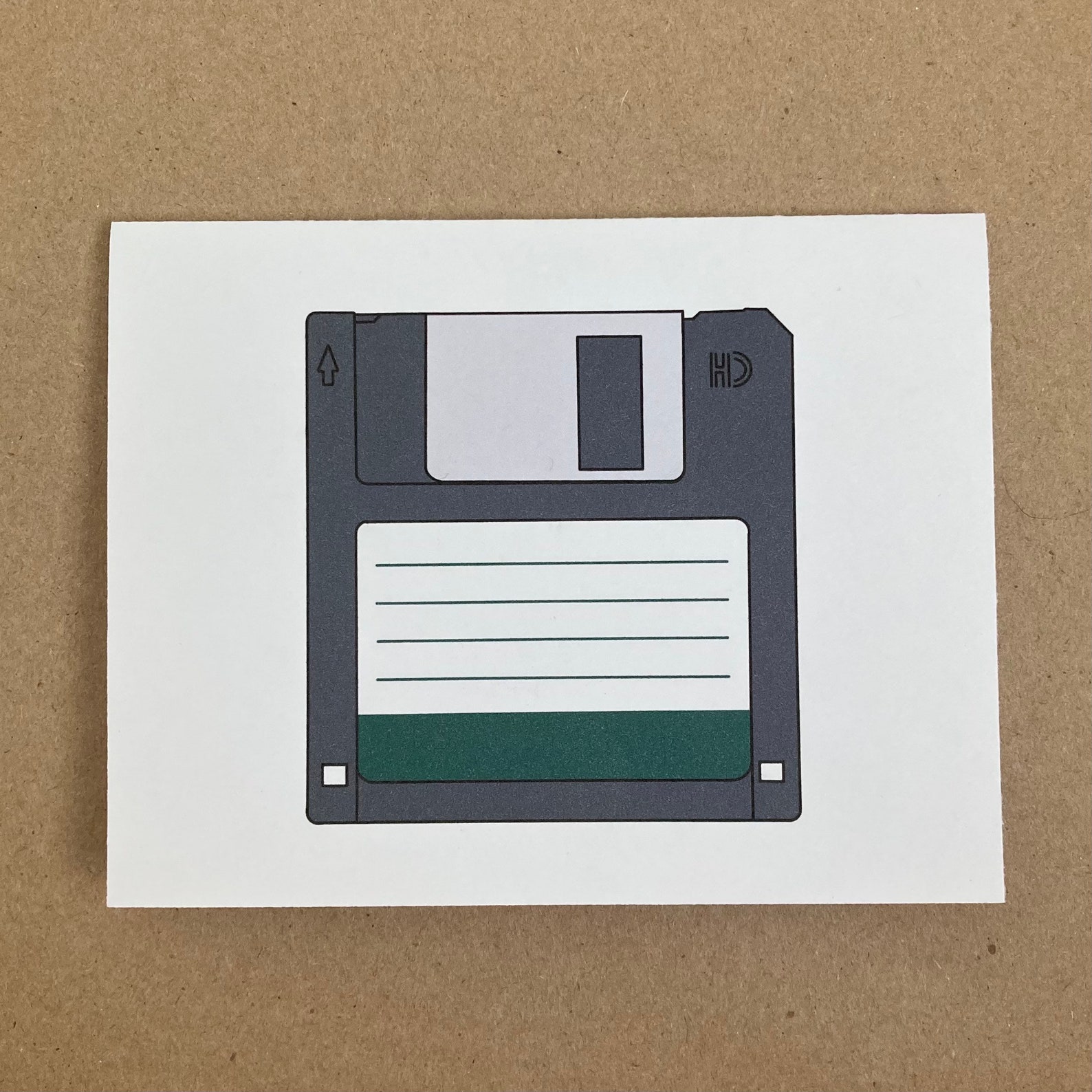Floppy Disk Blank Card Millennial Nostalgia - Etsy