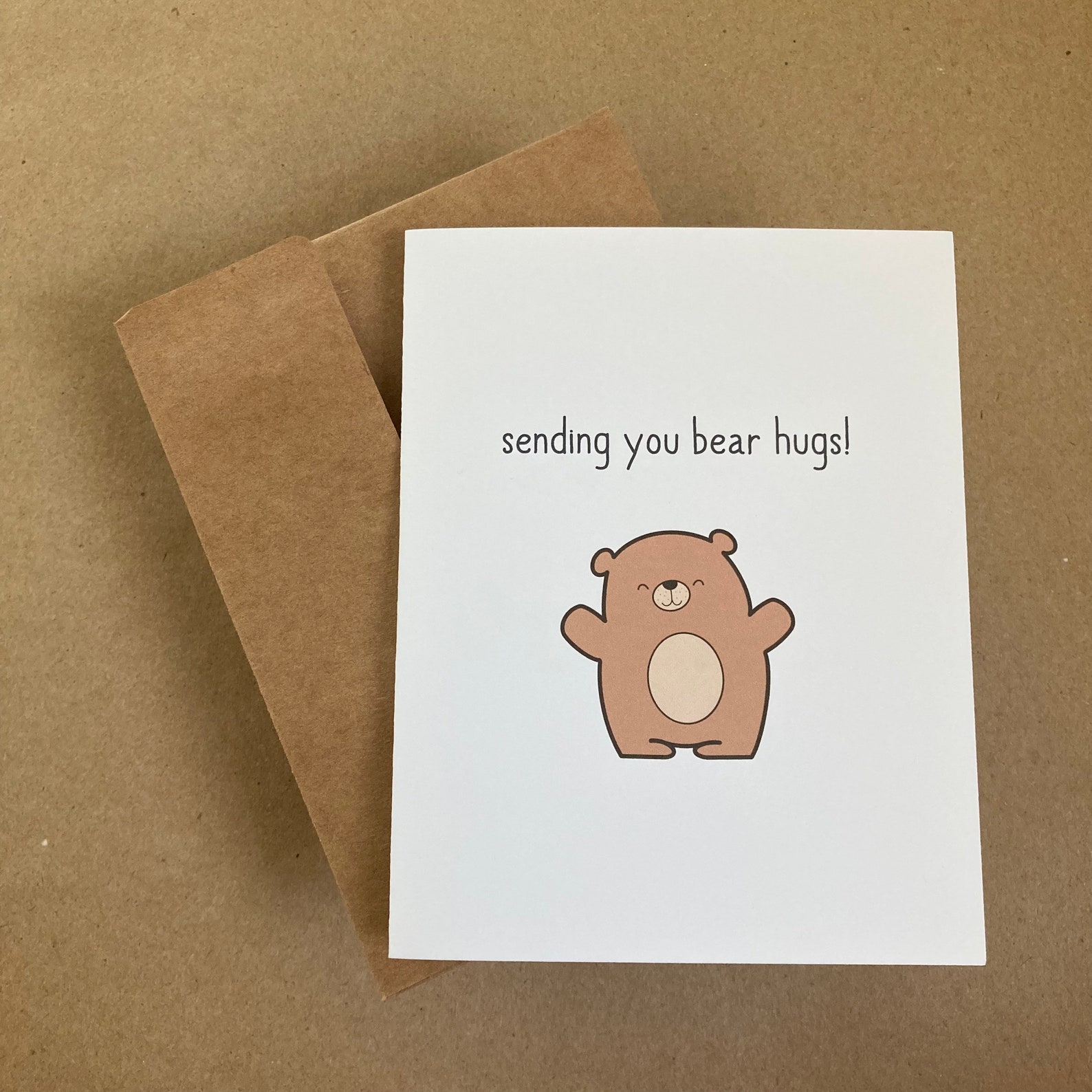 Sending You Bear Hugs! - Greeting Card - Bear - Etsy