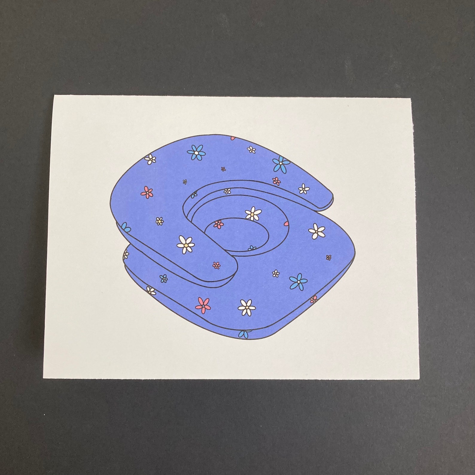 Inflatable Chair Blank Card Purple Plastic Chair with | Etsy