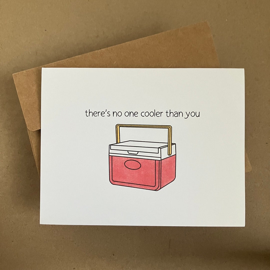 There’s No One Cooler Than You - Greeting Card - Red - Etsy
