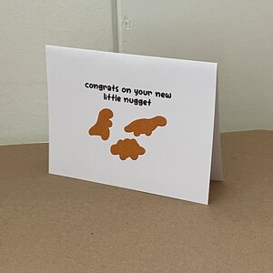 Congrats on Your New Little Nugget - Greeting Card - Etsy