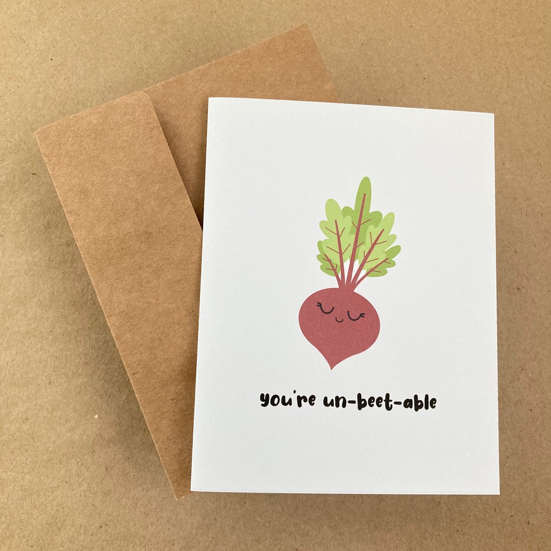 You’re Un-beet-able - Greeting Card - Etsy