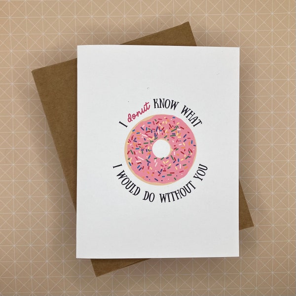 Donut Pun Thank You - Etsy