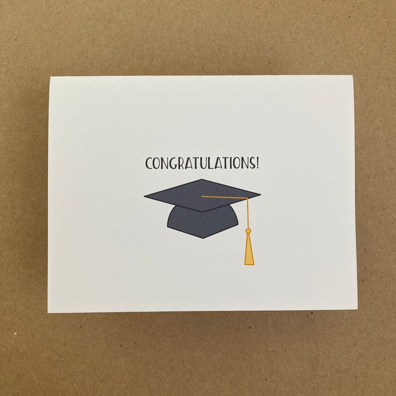 Congratulations! - Greeting Card - Graduation Cap - Etsy