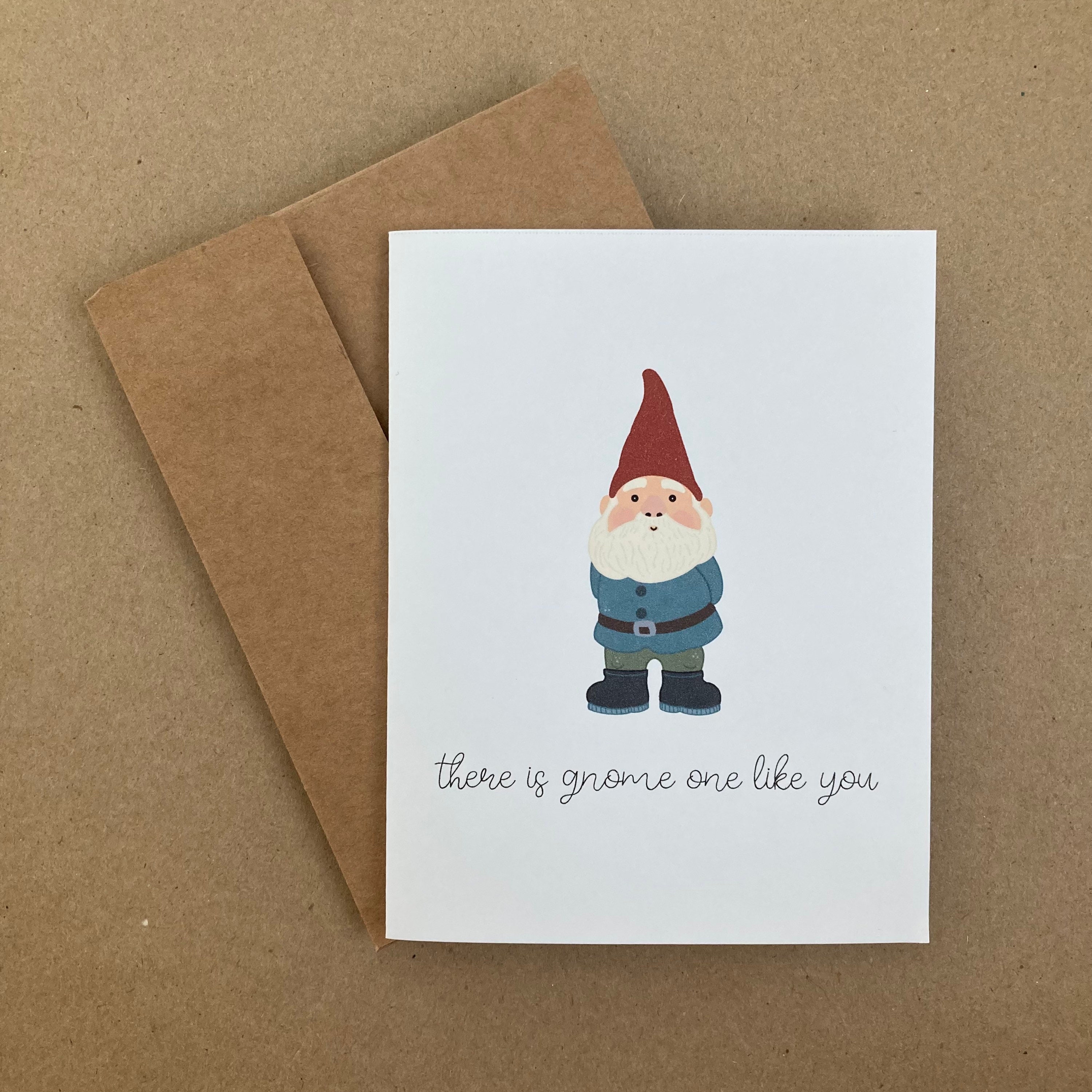 There is Gnome One Like You Greeting Card - Etsy