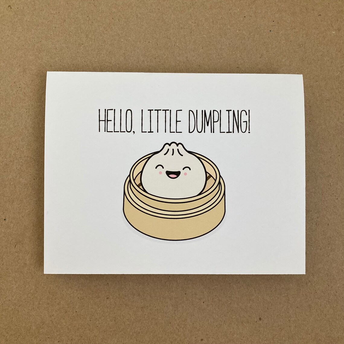 Hello, Little Dumpling Greeting Card Expecting a Baby New Baby Baby ...