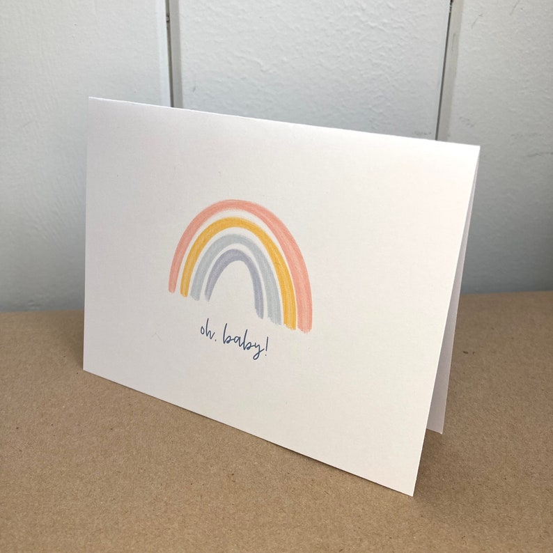 Oh, Baby! - Greeting Card - Rainbow - Etsy