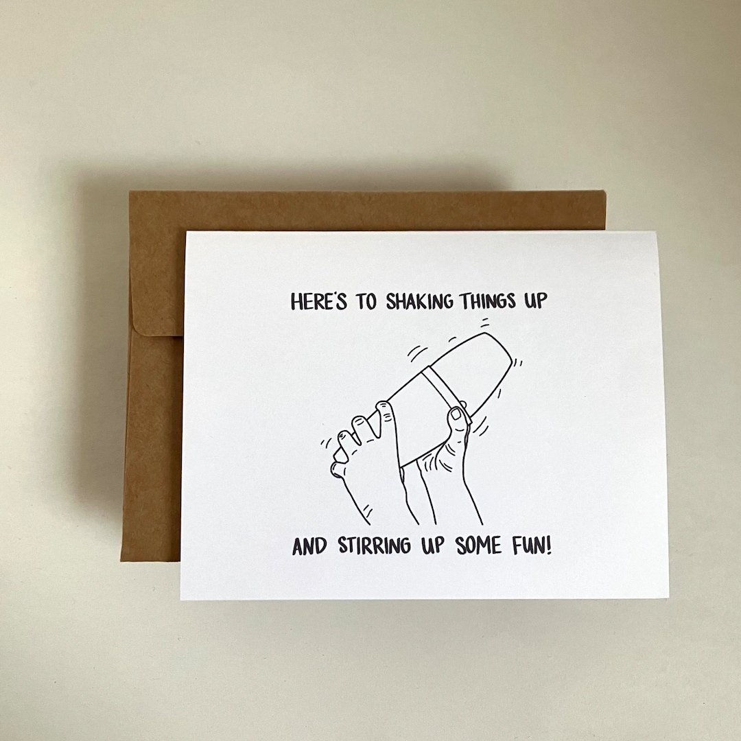 Here's to Shaking Things up and Stirring up Some Fun! - Greeting Card ...