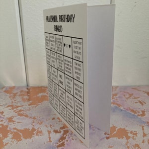 Millennial BINGO - Birthday Card - Etsy