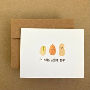 I’m Nuts About You! - Greeting Card - Mixed Nuts - Etsy