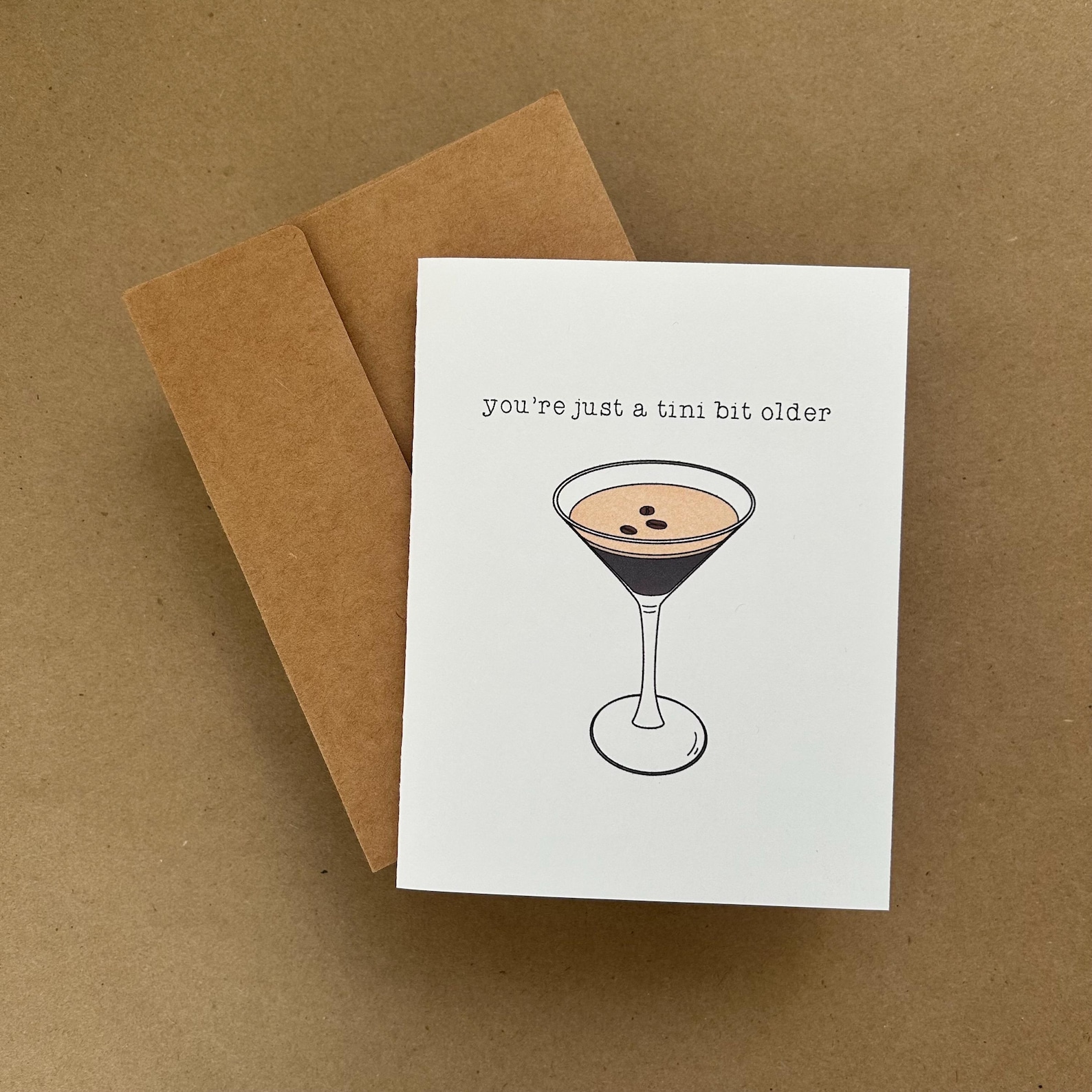 You’re Just A Tini Bit Older - Birthday Card - Etsy