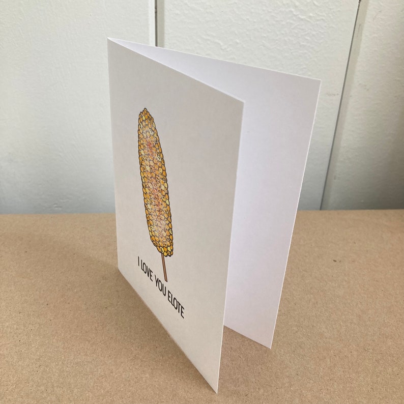 I Love You Elote - Greeting Card - Corn - Etsy