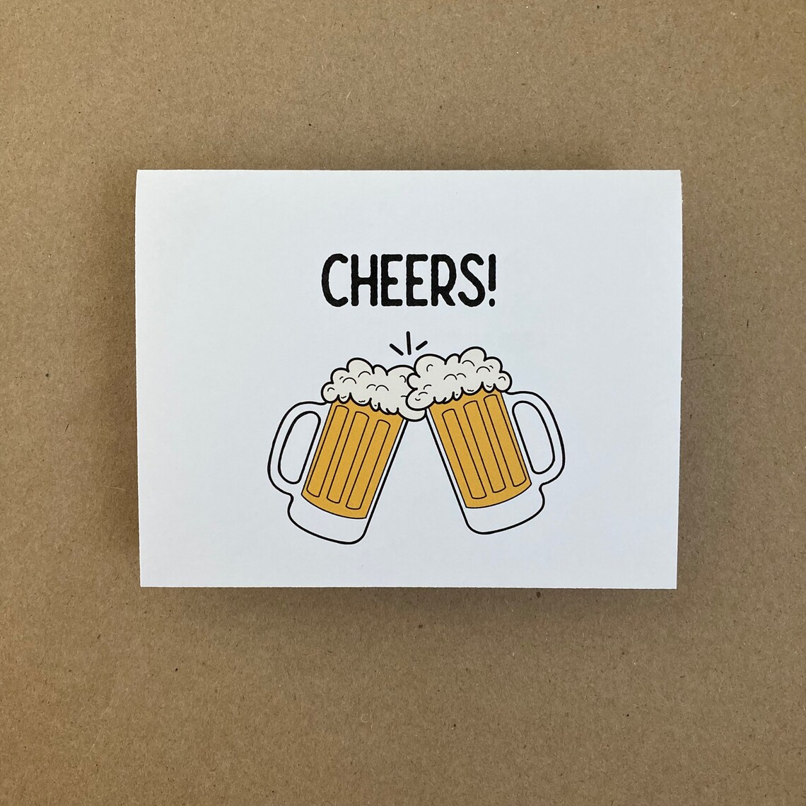 Cheers Congratulations Card Wedding Card Beer | Etsy